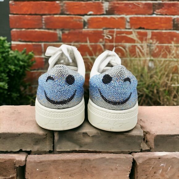Lola Cruz | Shoes | Lola Cruz Wink Smiley Face Silky Rhinestone ...